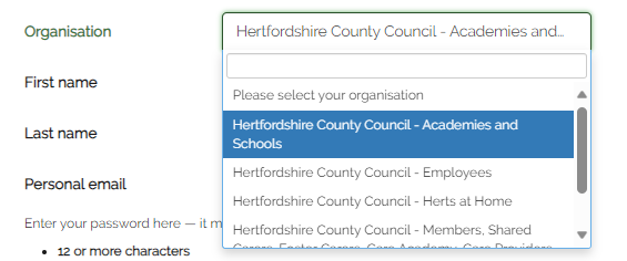 Academies & Schools - Please select Hertfordshire County Council ...